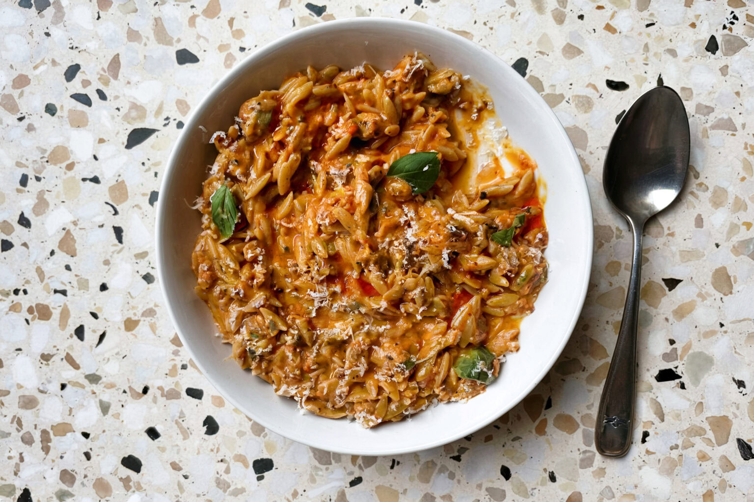 Sausage Vodka Orzo - Spring n' Summer